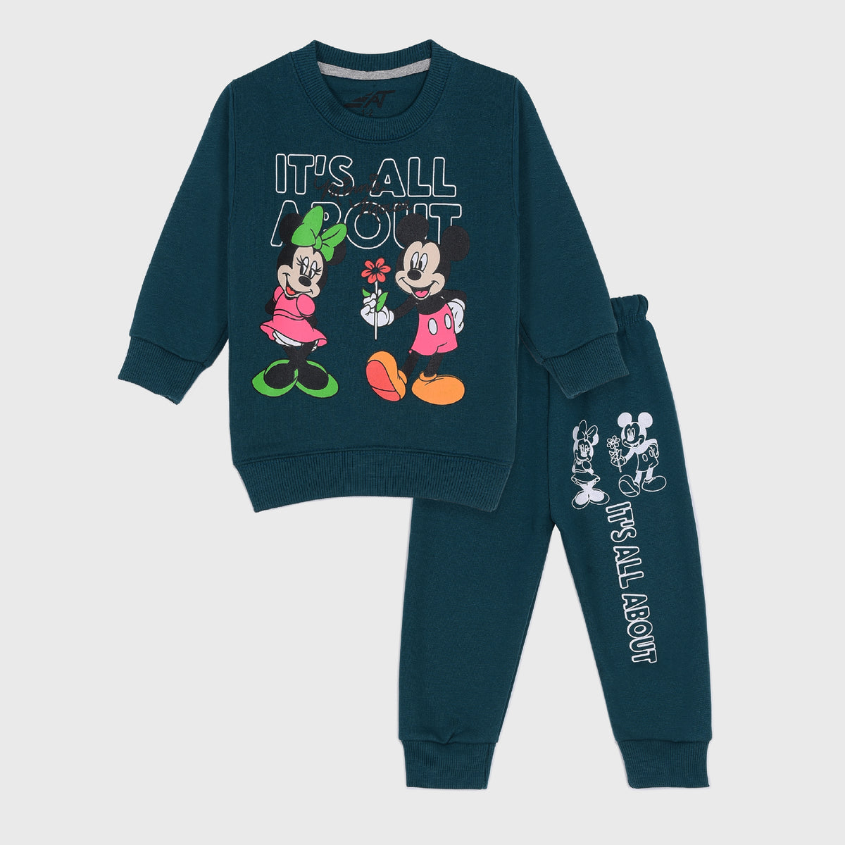 Minnie Mouse Fleece Tracksuit (Green) – Tiny Planet Pk