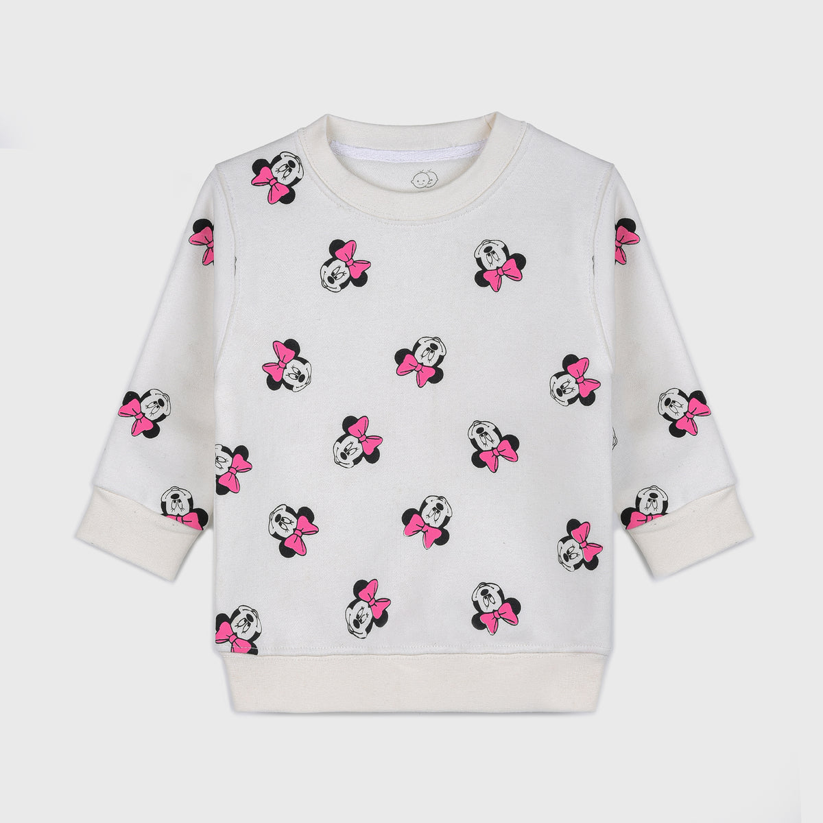 Minnie Mouse Fleece Tracksuit (White-Black) – Tiny Planet Pk