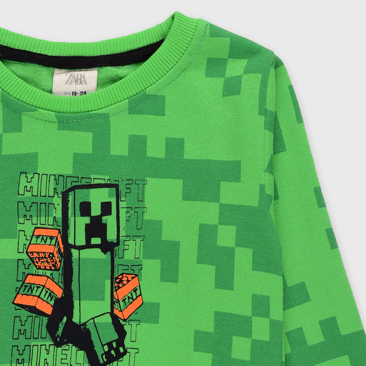 Minecraft Fleece Tracksuit (Green) – Tiny Planet Pk